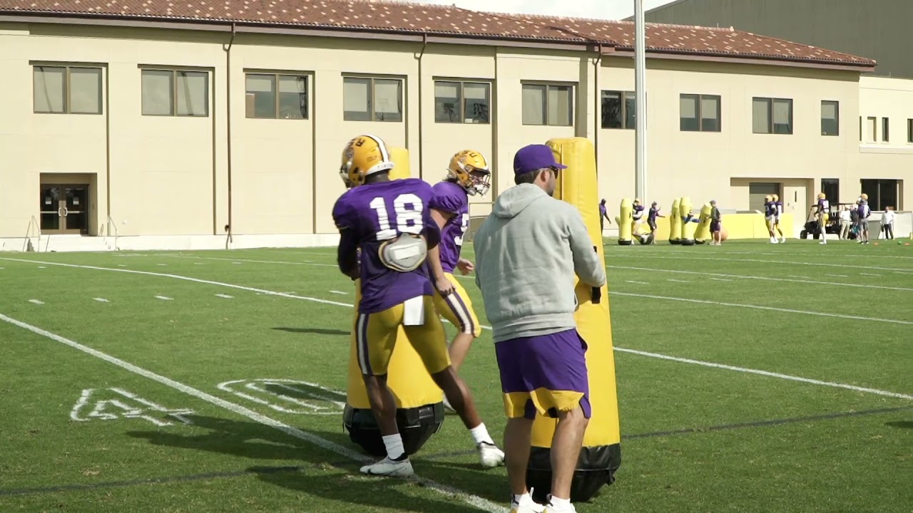 LSU Tigers football spring practice video from April 6, 2021 - YouTube