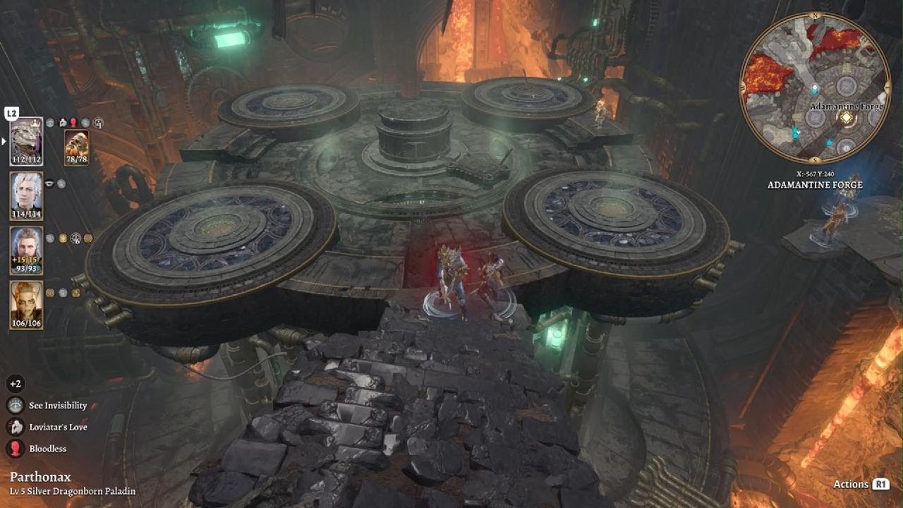 BG3 Adamantine Forge - Cheesing Grym from above - YouTube