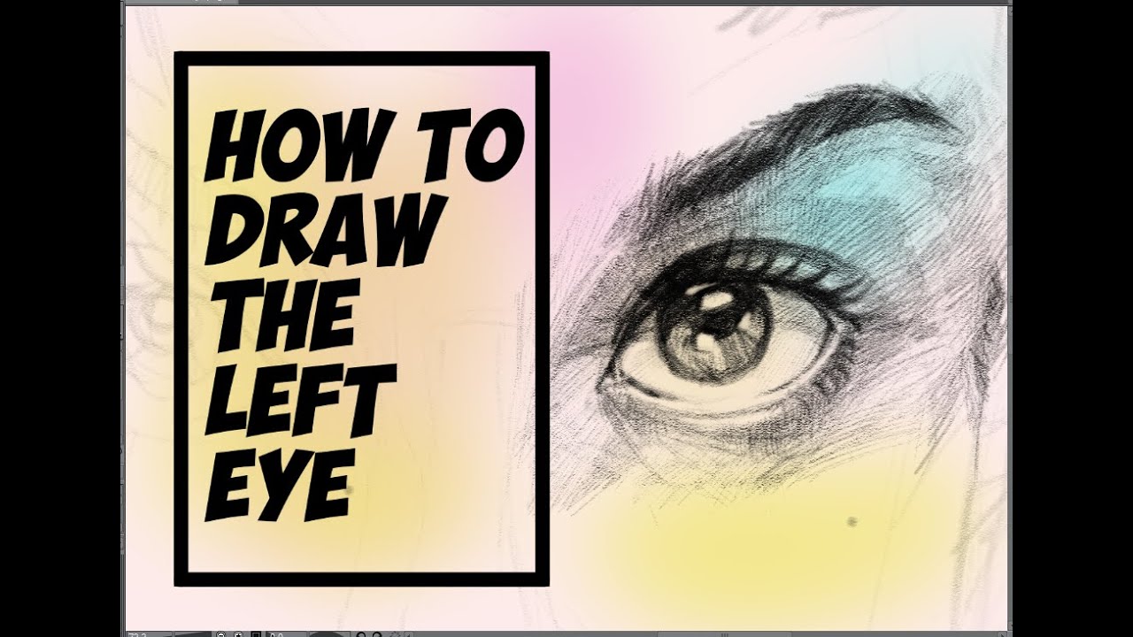 how to draw the left eye | step by step | eazy way to draw - YouTube