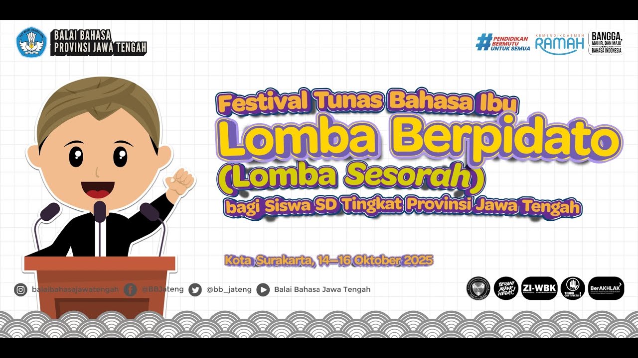 FTBI 2025 - Lomba Berpidato SD - YouTube