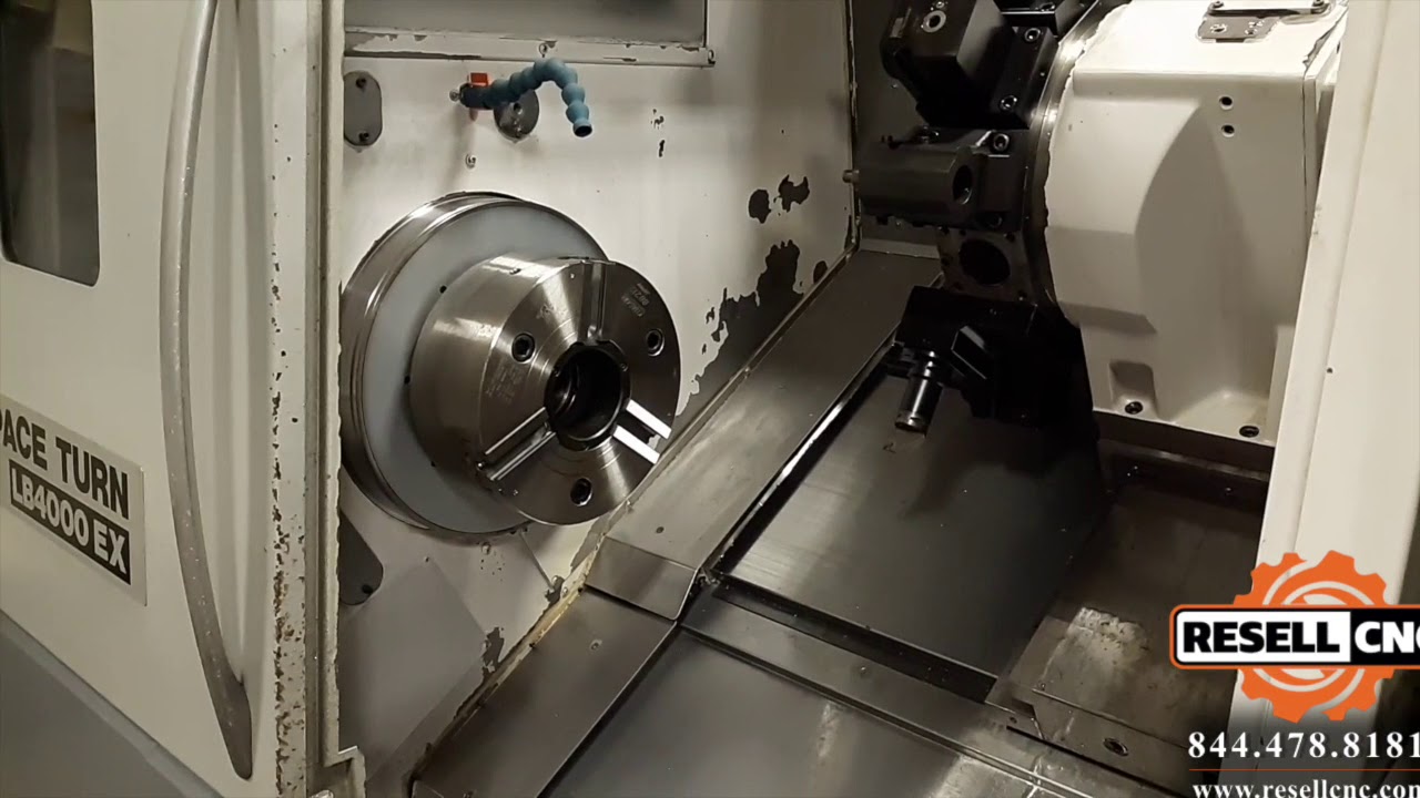 2011 Okuma LB4000 EXBBM CNC Lathe - YouTube