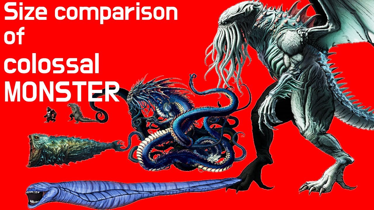 Size comparison of colossal MONSTER - YouTube