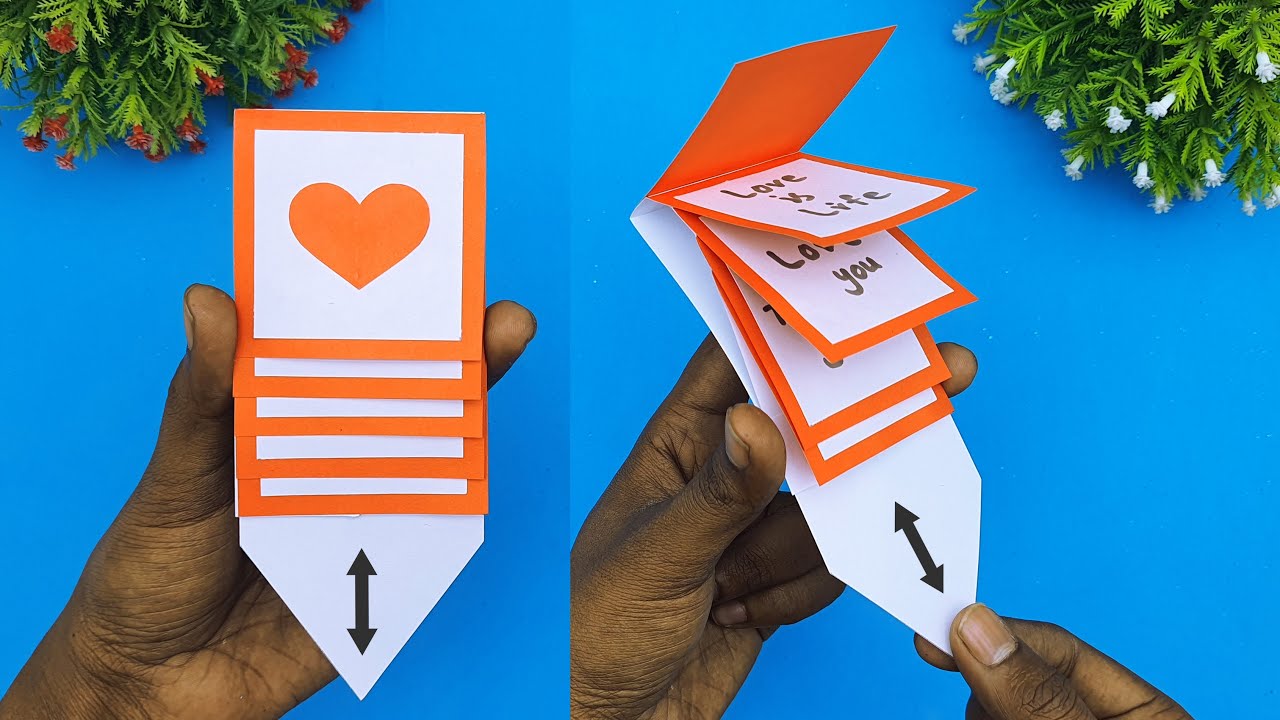 DIY Surprise Message Card | Valentine's Day Gift Card Ideas | Handmade ...