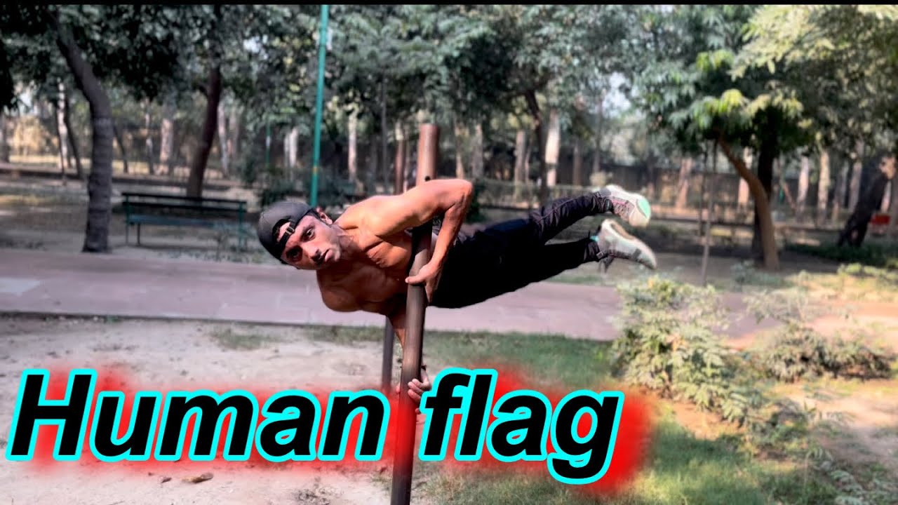 HUMAN FLAG | Human Flag Progression | Human flag exercise |Human flag ...