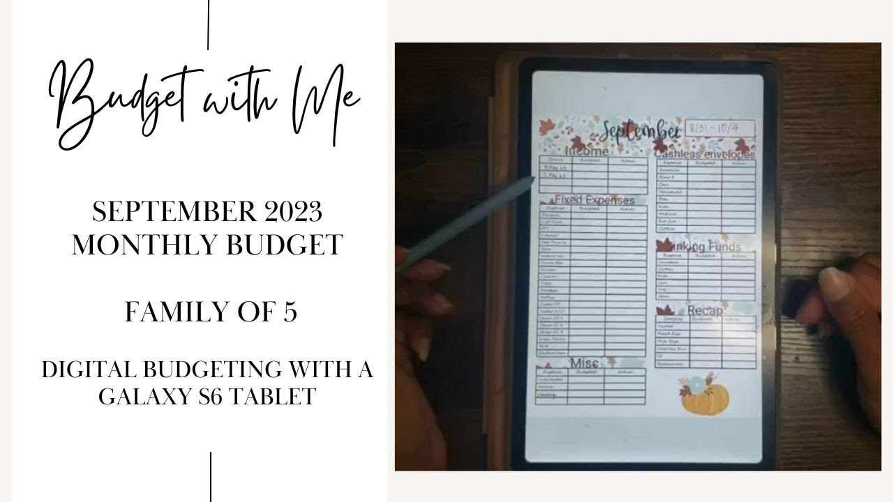Budget with Me | September 2023 Monthly Budget | Digital Budgeting ...