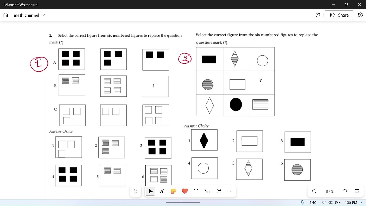 Non Verbal Reasoning// identifying correct pattern:10 - YouTube