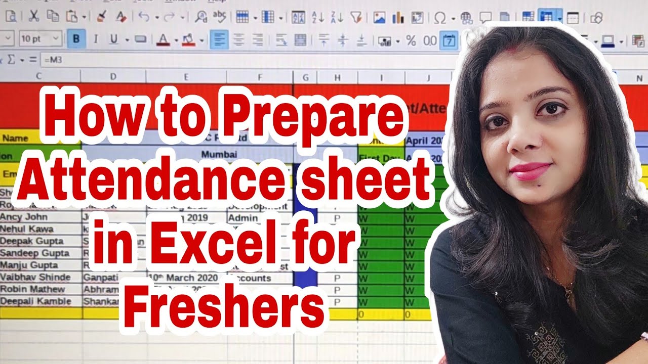 How To Prepare Attendance Sheet In Excel Simple Formula To Prepare How To Prepare Attendance Sheet In Excel Simple Formula To Prepare