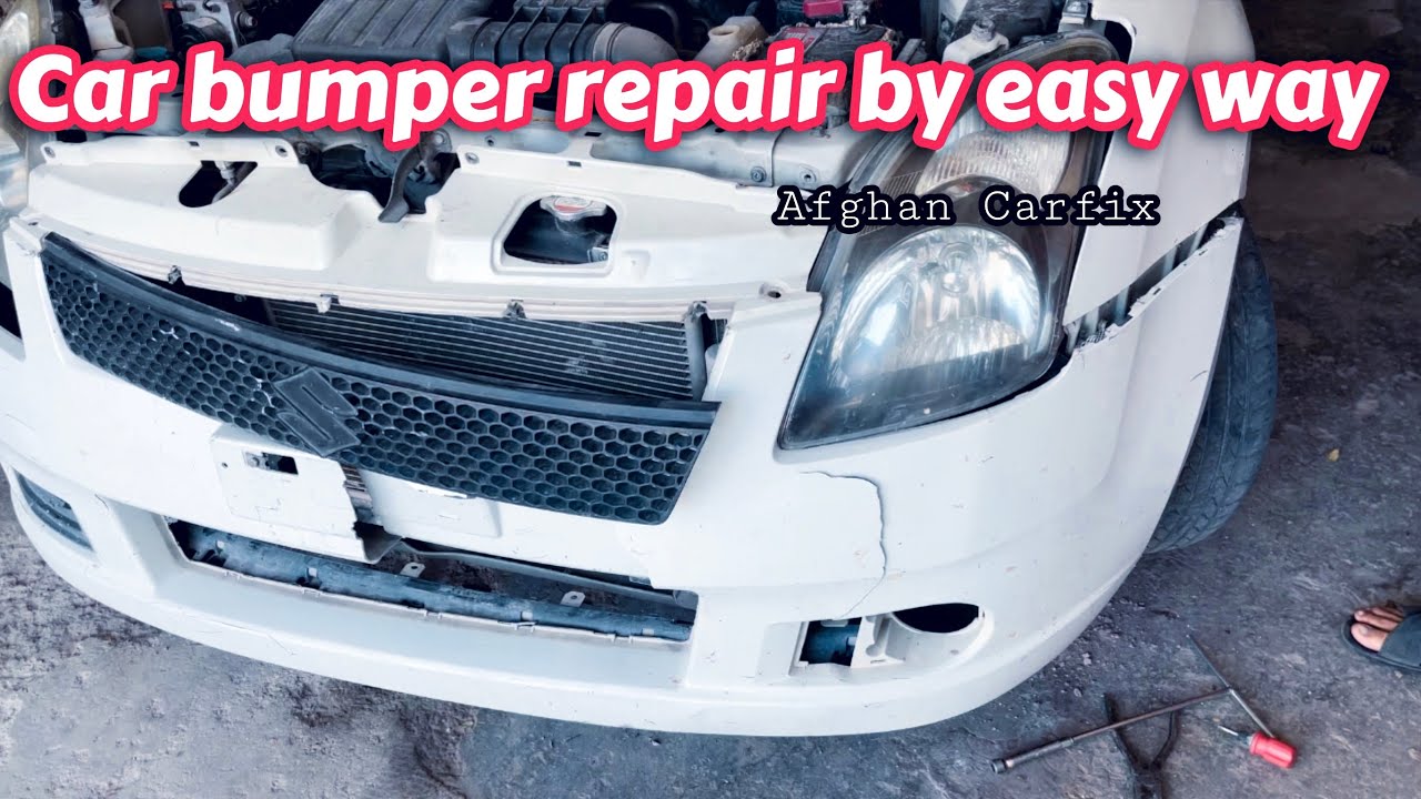 Car bumper repair by easy way - YouTube