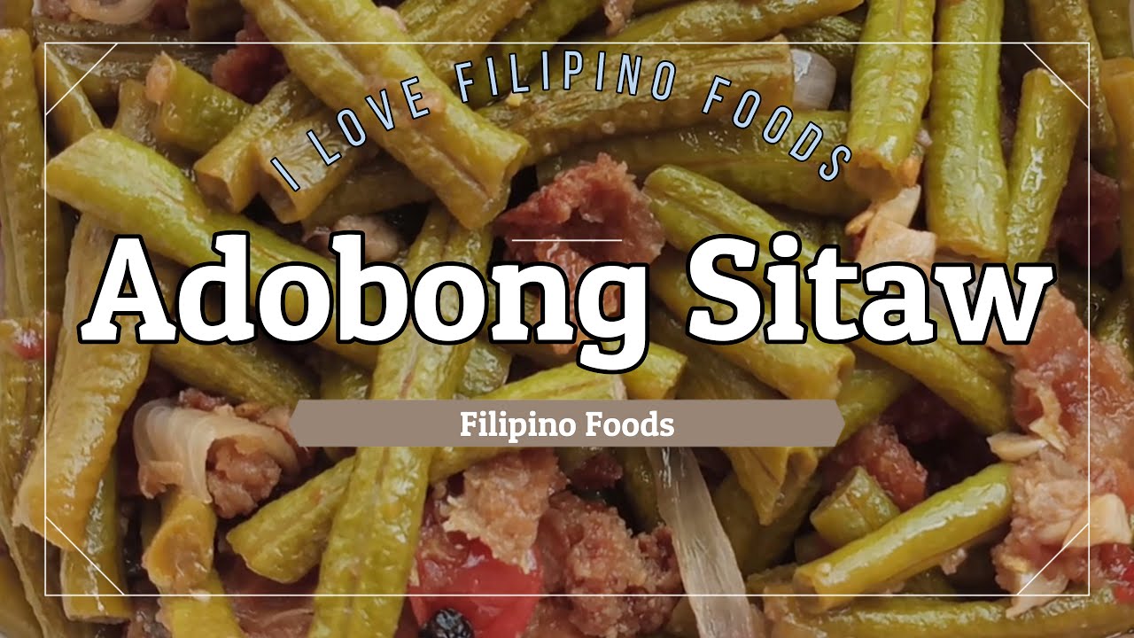 How to Cook Adobong Sitaw (String Bean) - Lutong Bahay - YouTube