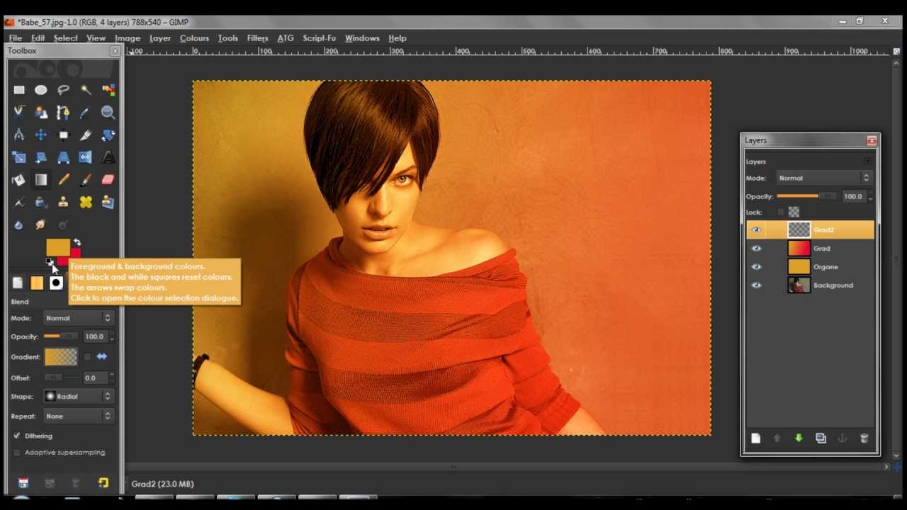 Gimp Tutorials: Summer Effect - YouTube