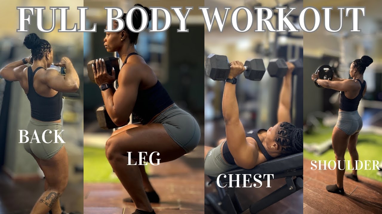 Full Body Workout | Chest , Shoulder, Back & Leg Workout!! - YouTube