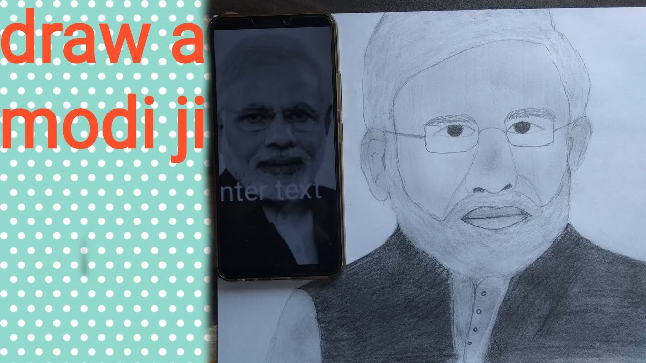 Mr. Narendra Modi ji ki drawing How to draw a narendra modi - YouTube