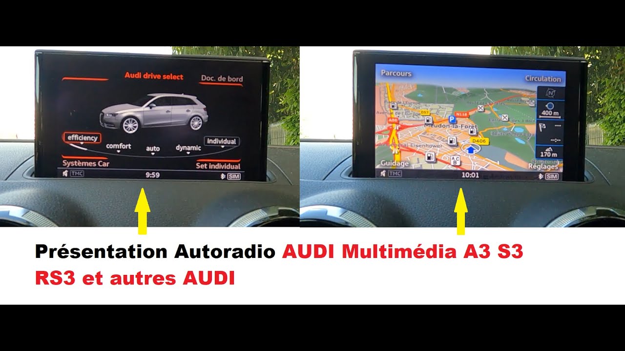 Présentation Autoradio AUDI Multimédia A3 S3 RS3 8v et autres AUDI ...