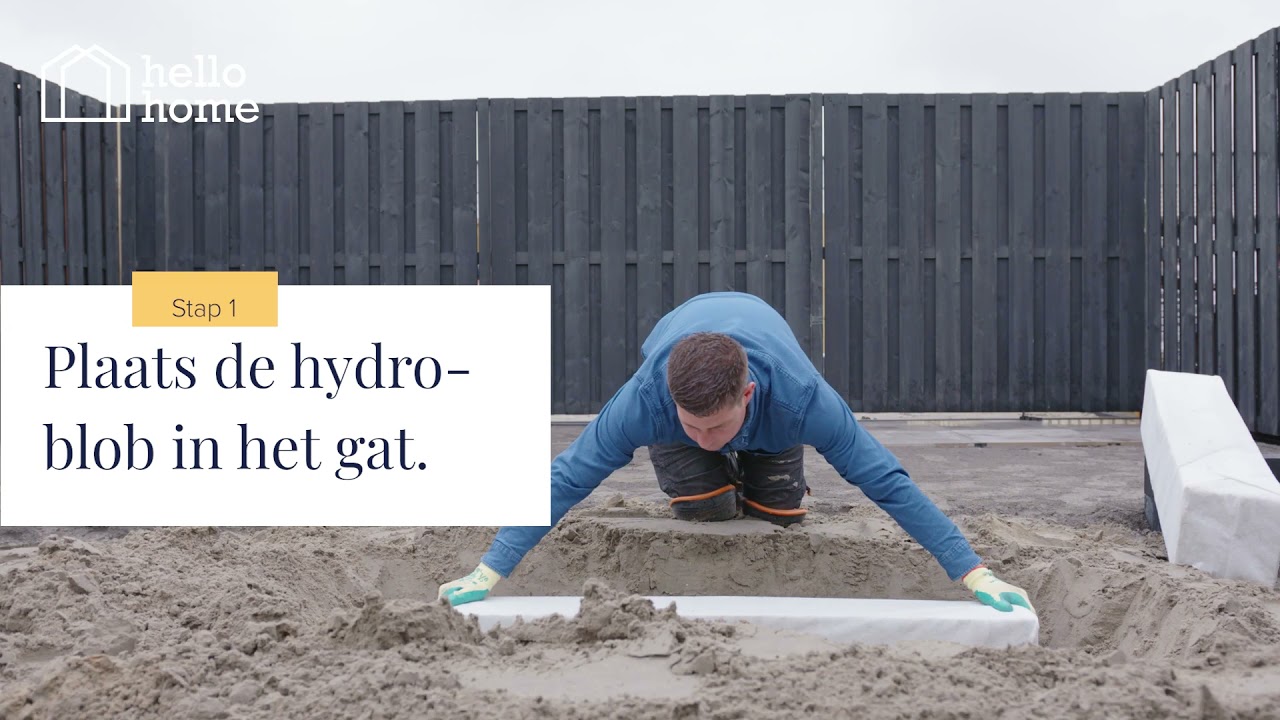 Regenwater opslaan met een hydroblob - YouTube