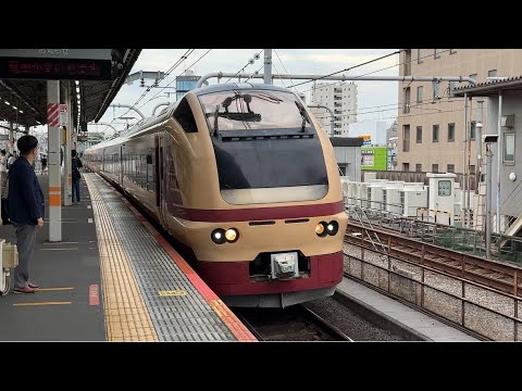 E653系1000番台K70編成（国鉄色） 東大宮常駐返却回送非常警笛を2回鳴らしながら赤羽駅通過 - YouTube