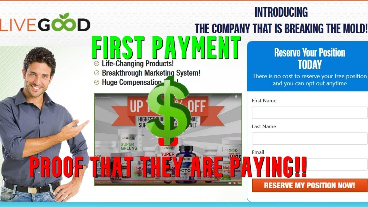 LiveGood First Payment Pay Proof That This Company Is Not A Scam They ...