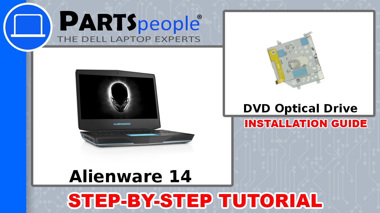 Dell Alienware 14 R1 (P39G001) DVD Optical Drive How-To Video Tutorial ...