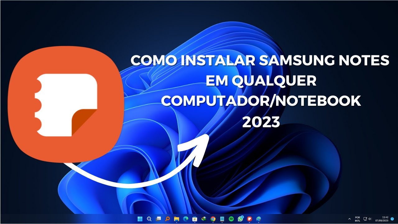 Como habilitar o Samsung Notes para funcionar em qualquer computador ...