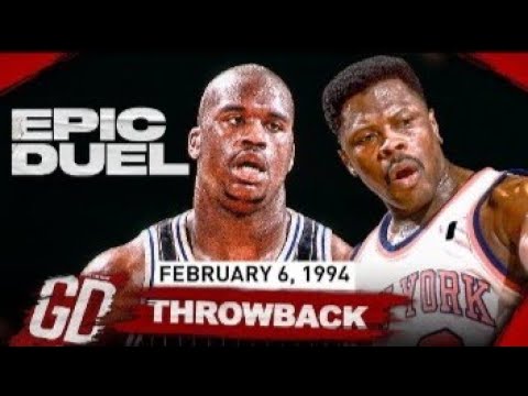 1994 Magic at Knicks (Shaq vs Ewing) - YouTube