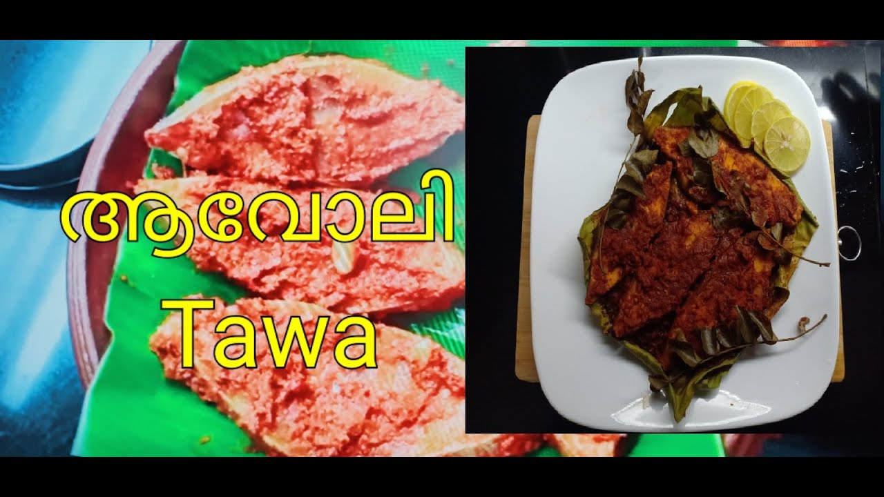 ആവോലി മീൻ തവ Avoli Fish Tawa Malayalam recipe| Healthy fish Without oil ...