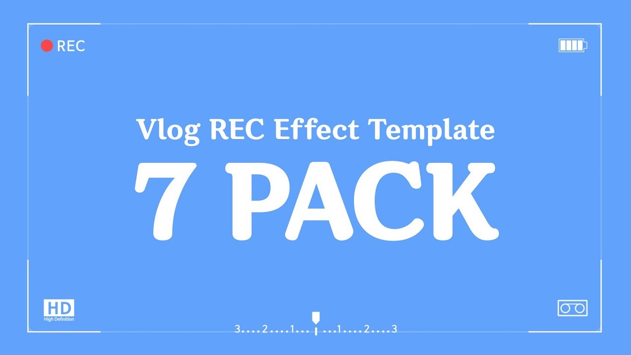 요즘 브이로그(Vlog) 편집에 많이 쓰이는 녹화효과(REC) 소스 7세트 - Free Download # ...