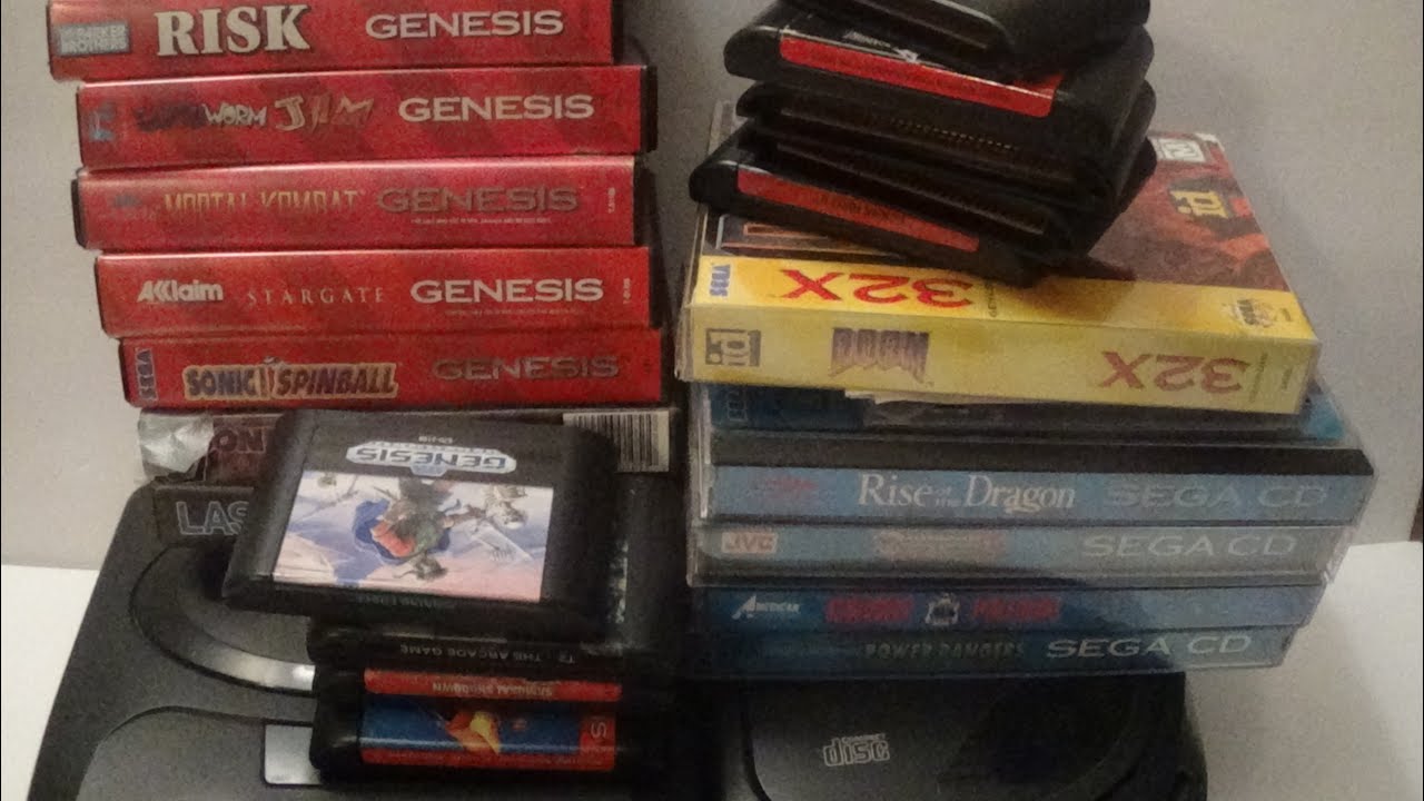 Our Sega Genesis, Sega CD, and 32x Collection - YouTube