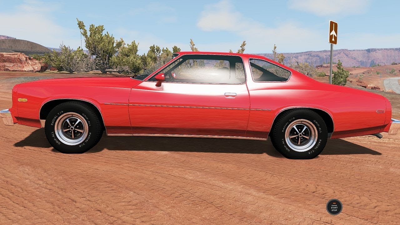 BeamNG Drive - Bruckell Moonhawk V8 in the Desert - YouTube