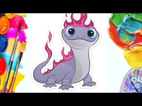 ELSA BRUNI FROZEN2 ELZA AND ANNA COLORING DRAWING #discord #painting# ...