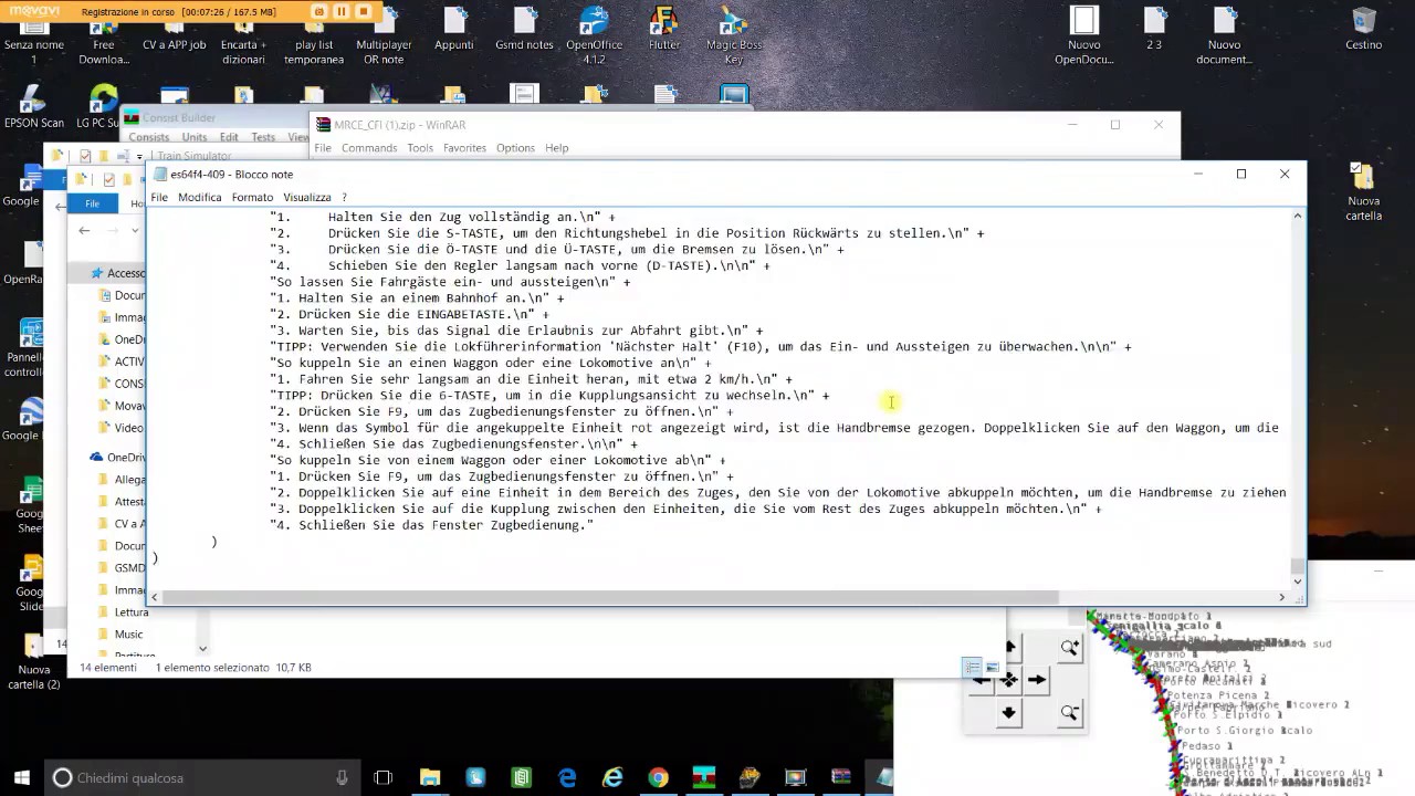 Open Rails Installazioni rotabili e cabine e creazione convoglio con ...