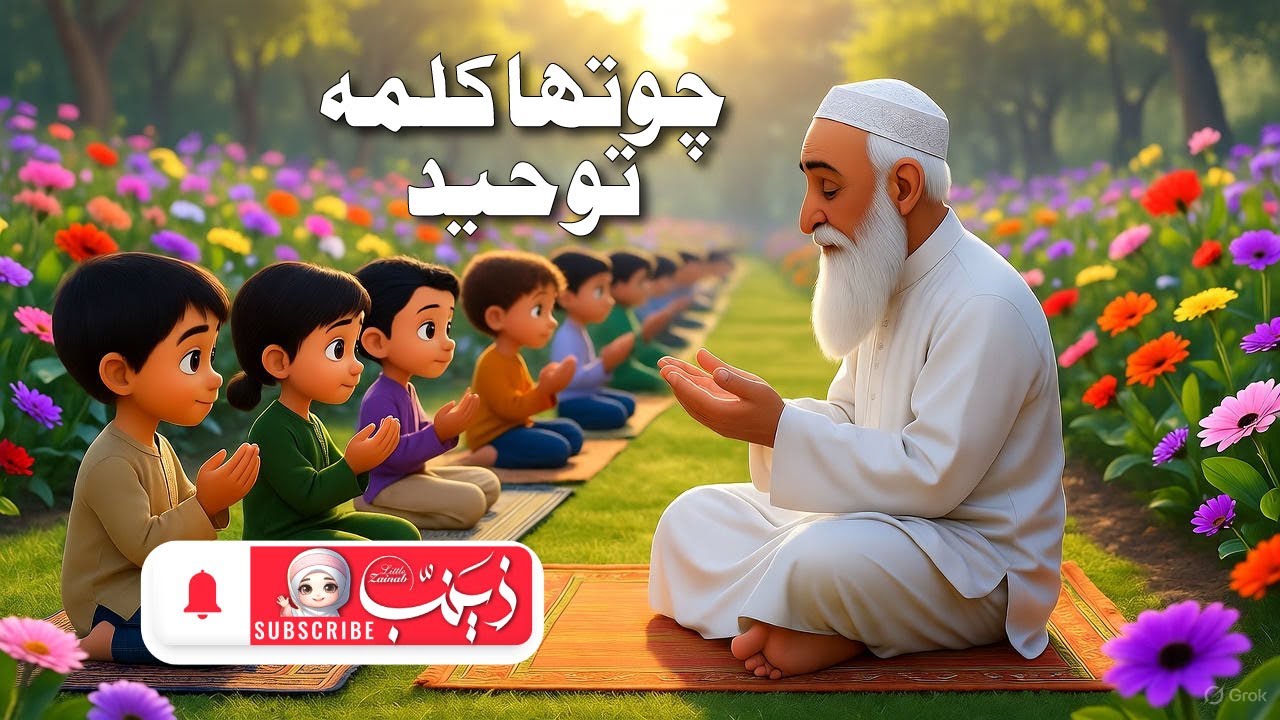 4th Kalma Tauheed for Kids | learn Chautha Kalma | Kalimas in Arabic ...