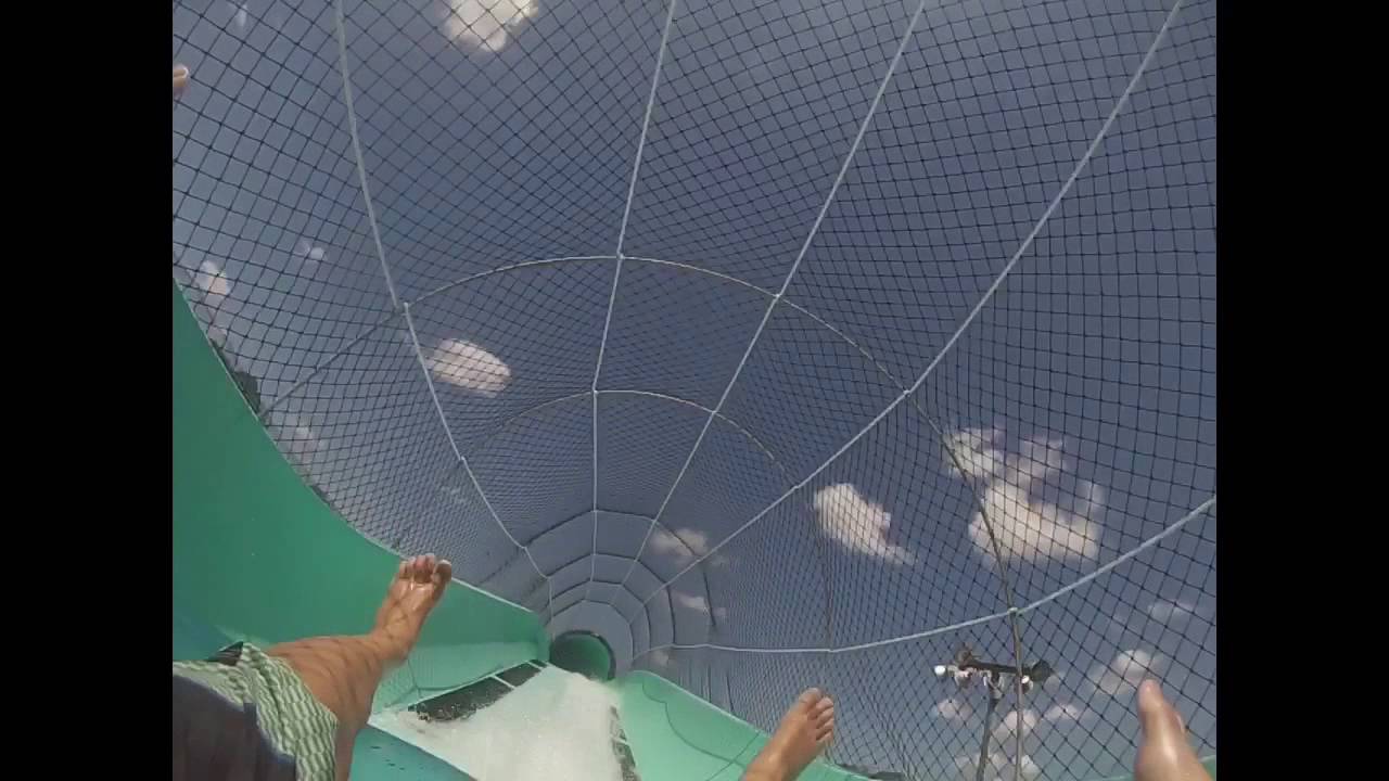 DROPPED MY CAMERA!! WATER PARK SLIDES - YouTube