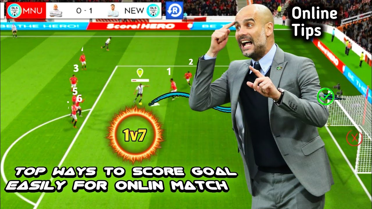 Top Ways To Score Goal Easily For Online Match in DLS 23 | Tips ...