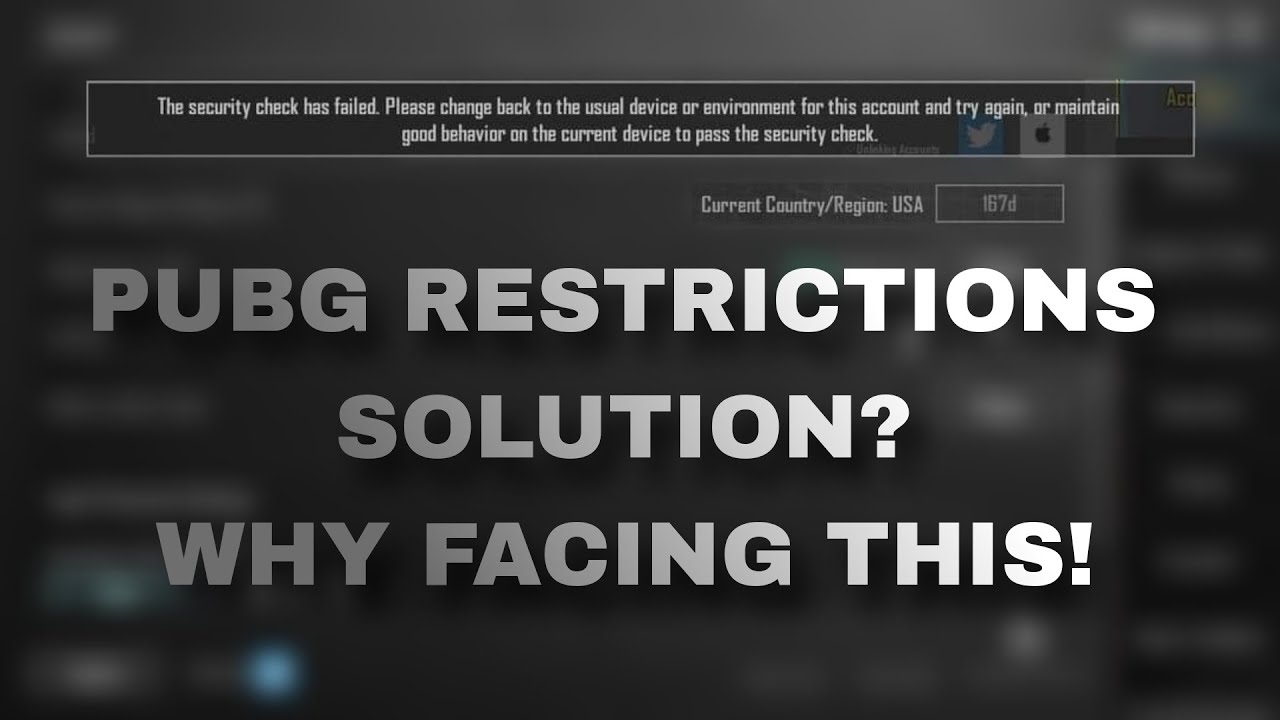 The Security Check Has Failed Pubg Mobile | How To Fix Security Issue ...