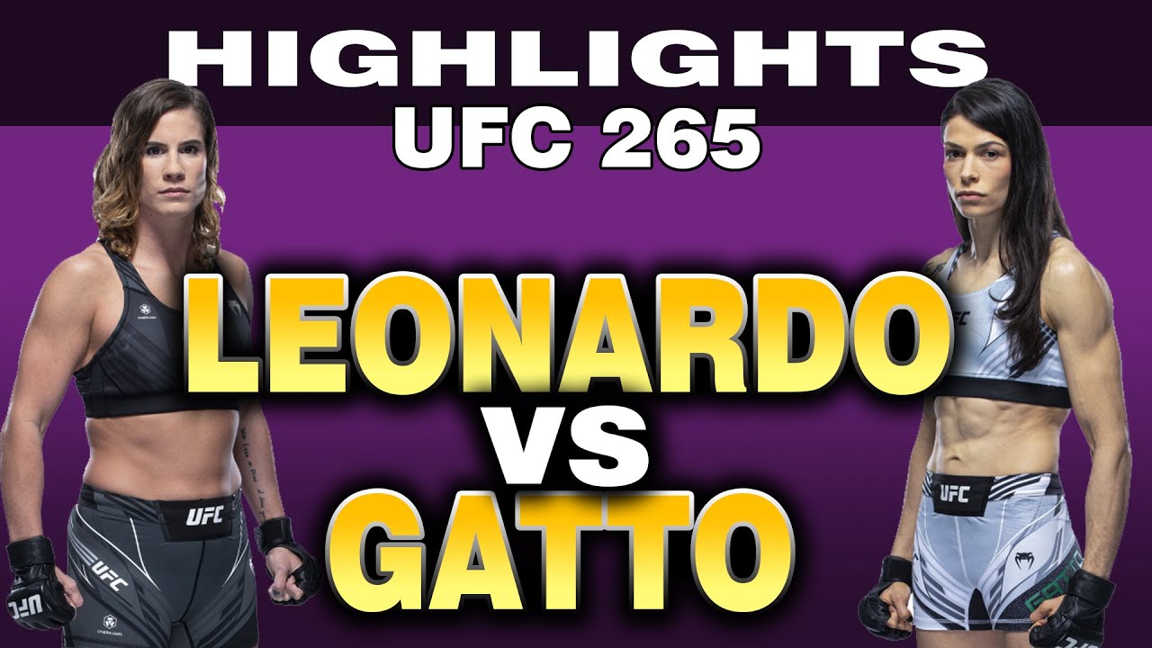 Victoria Leonardo vs Melissa Gatto - UFC 265 highlights - YouTube