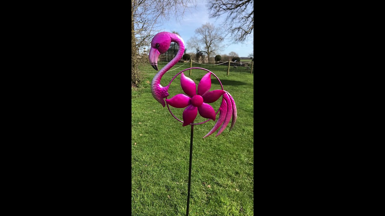 Flamingo Wind Spinner - YouTube