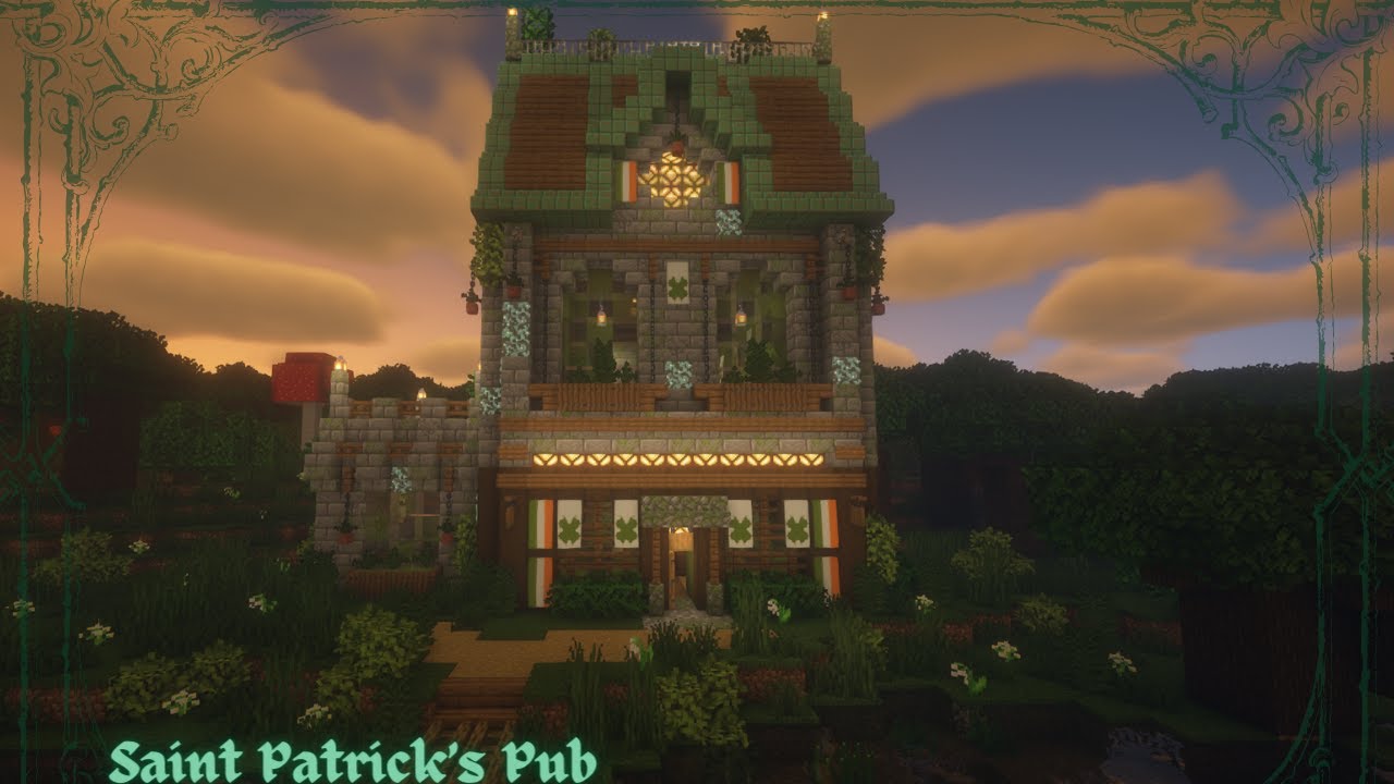 | Minecraft Build | Saint Patrick's Pub - YouTube