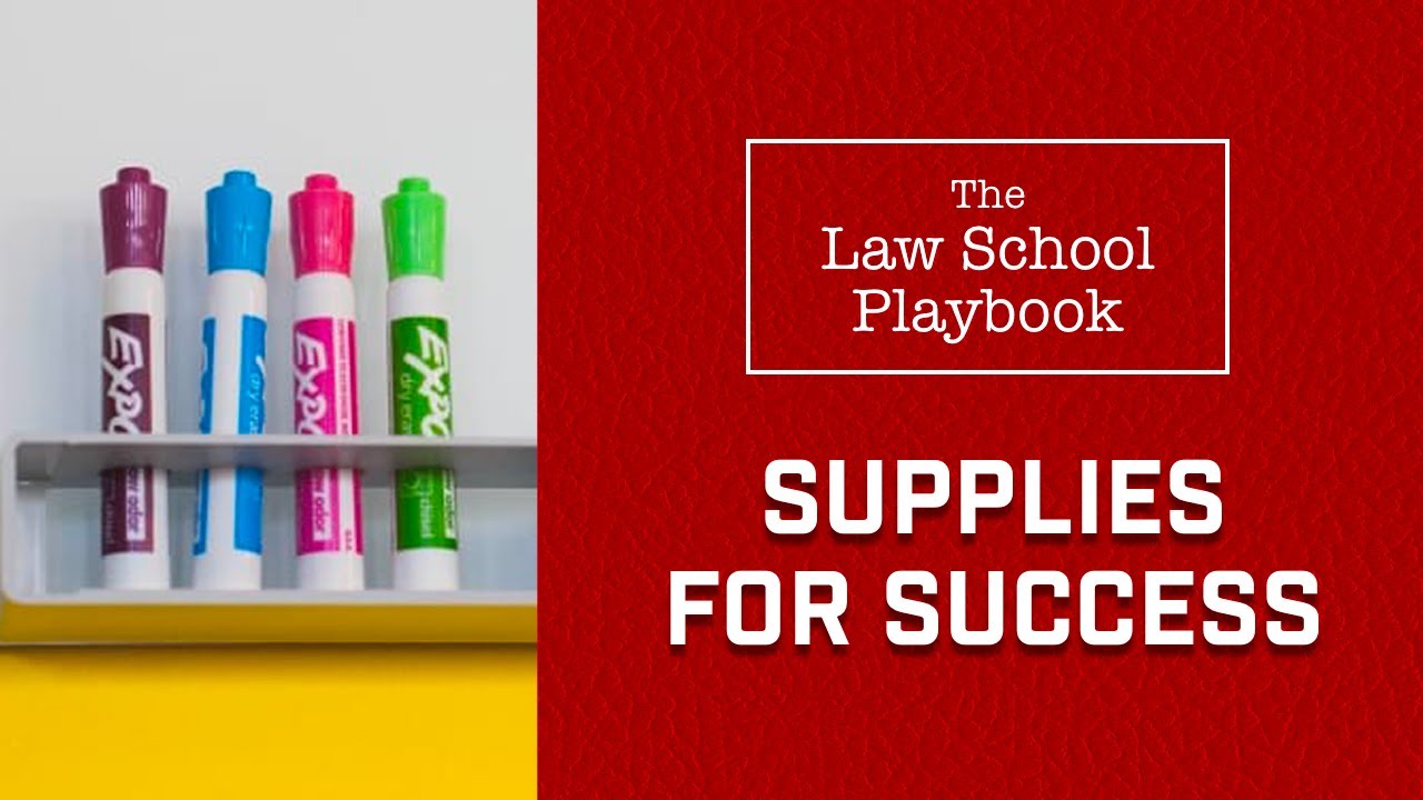 The Law School Playbook's Supplies for Success - YouTube
