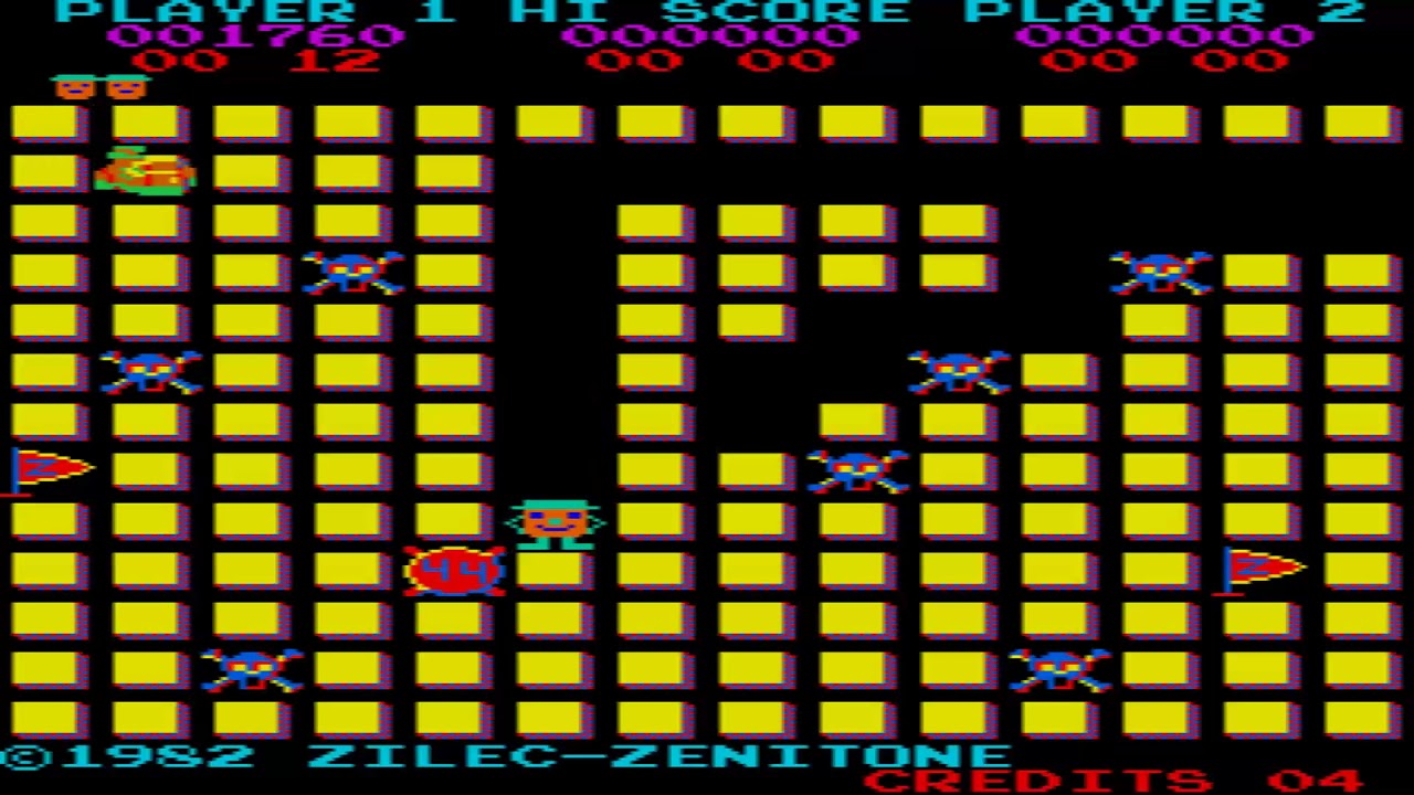 ARCADE MACHINES MAME CHASE CHECK MAN CHECKMAN 1982 ZILEC ZENITONE STAR ...