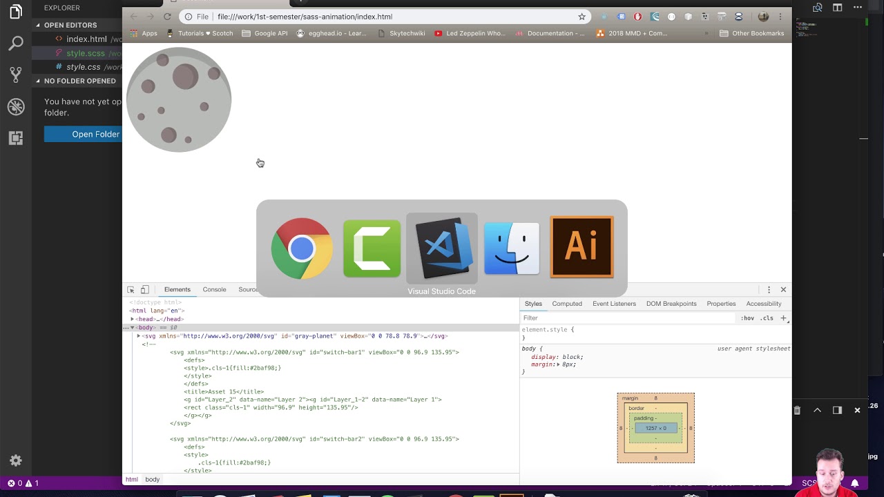 SVG, SCSS, Animations Ep. 13 | Keyframes "roll" - YouTube