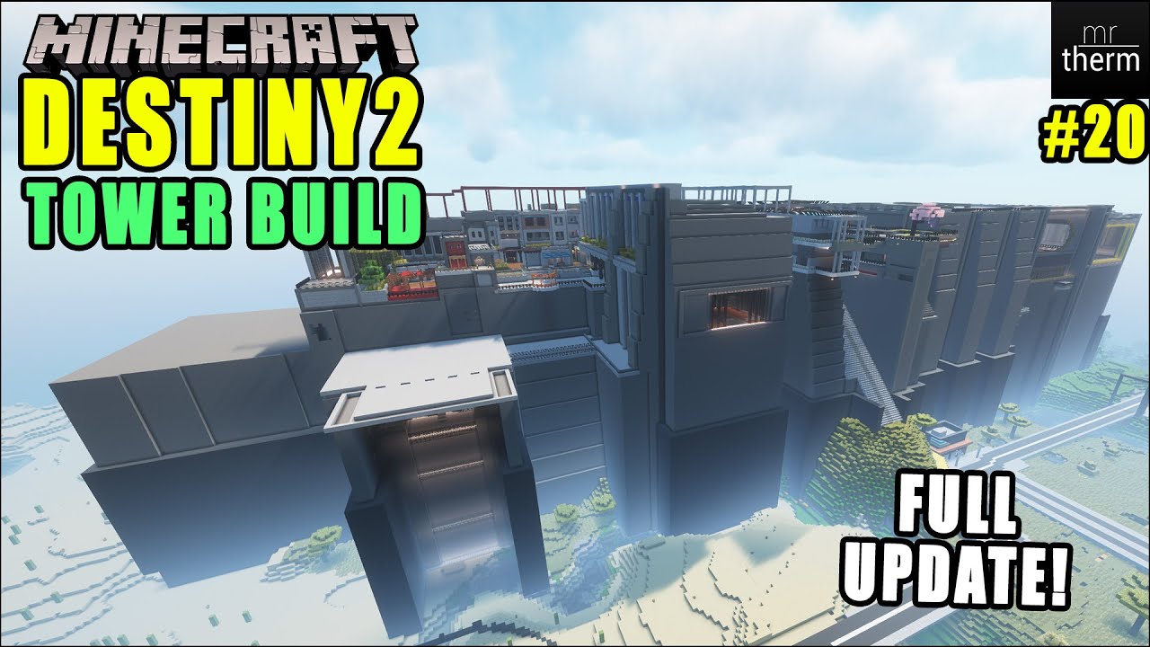 Minecraft x Destiny 2: Building the Tower - P20 - YouTube