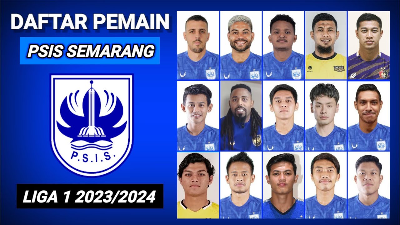 Daftar Pemain skuad PSIS Semarang BRI Liga 1 2023/2024 terbaru - YouTube