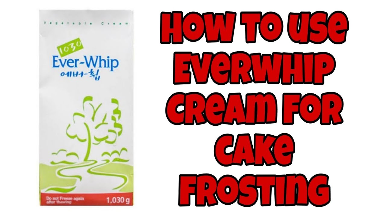 How to use Everwhip cream for cake frosting - YouTube