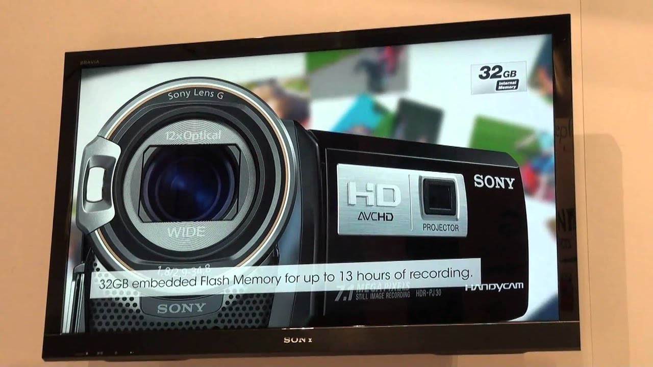 Sony PJ Series Handycam Camcorder/Projector - YouTube