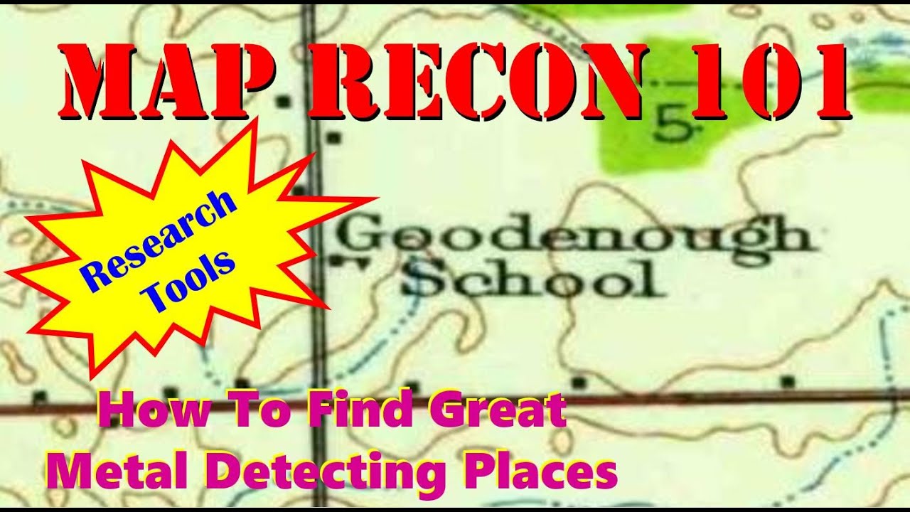 Map Recon 101 | Research Tools for Metal Detecting #MetalDetecting # ...