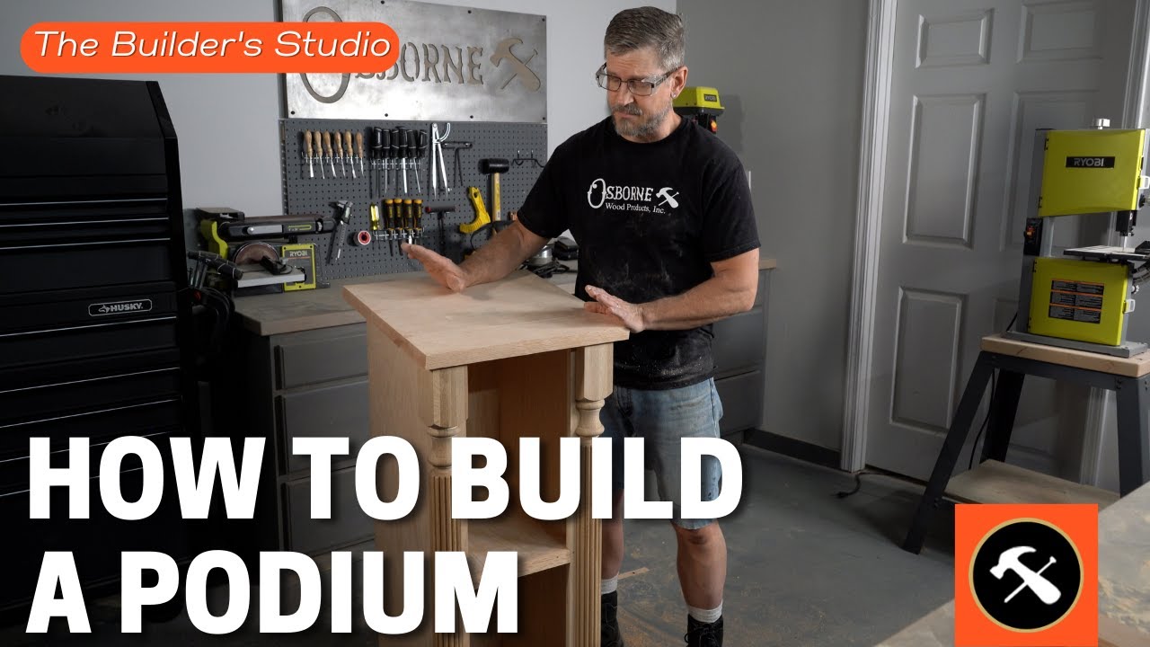 How to Build a Podium Style Entry Table! - Builder's Studio - YouTube
