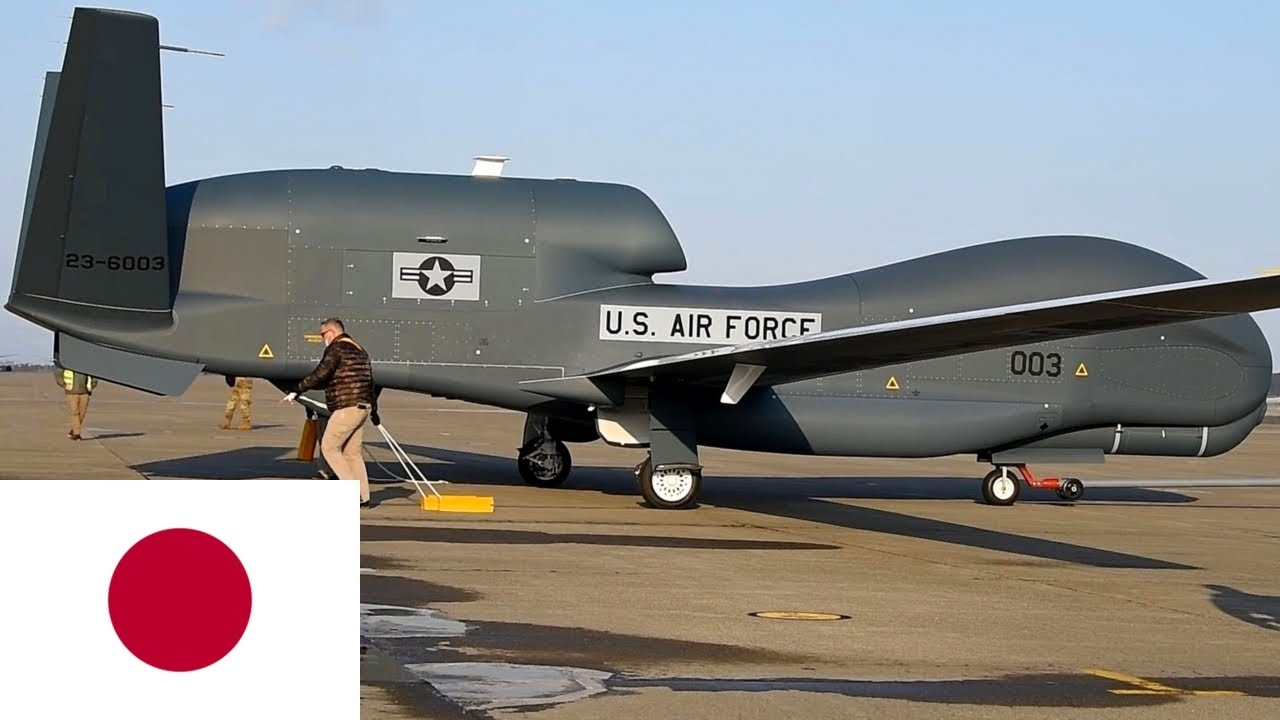 RQ-4B Global Hawk high-altitude unmanned reconnaissance aircraft has ...