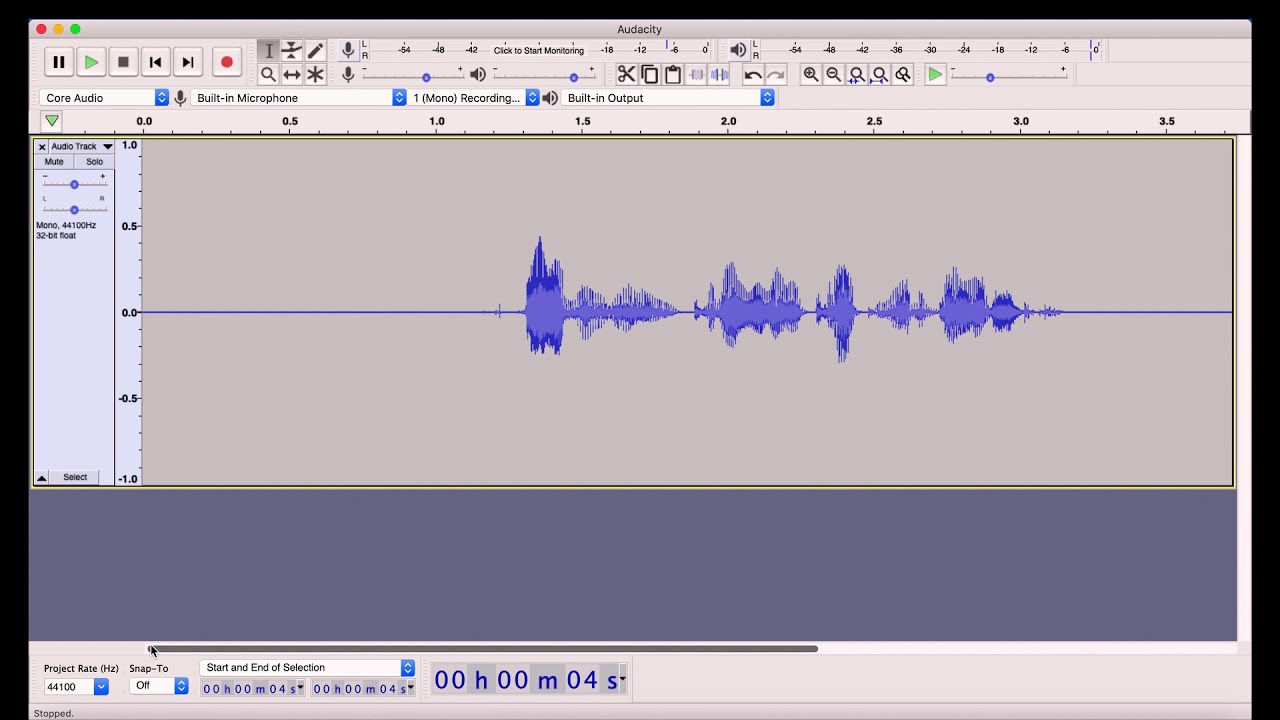 Audacity tutorial rc1 - YouTube