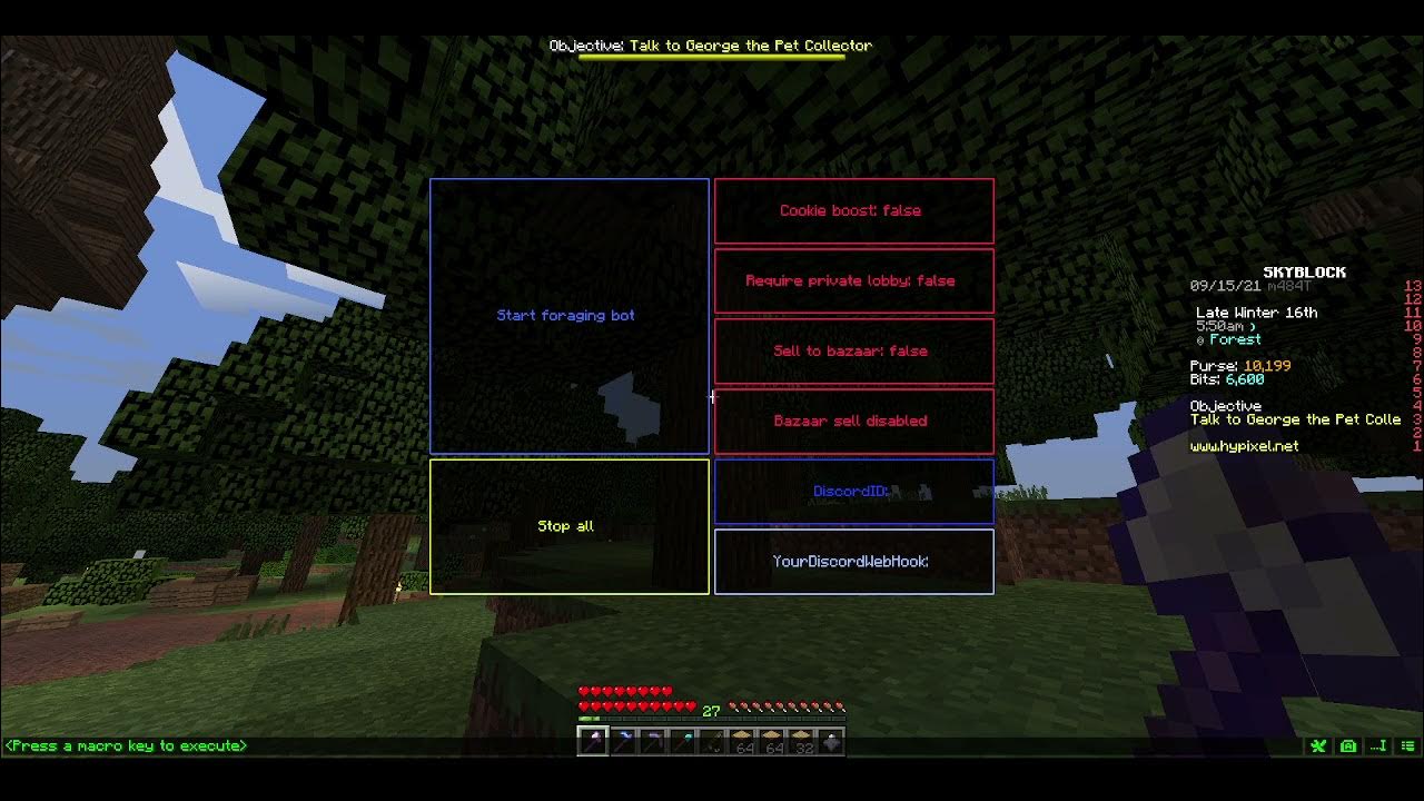 Foraging Bot | Hypixel Skyblock - YouTube