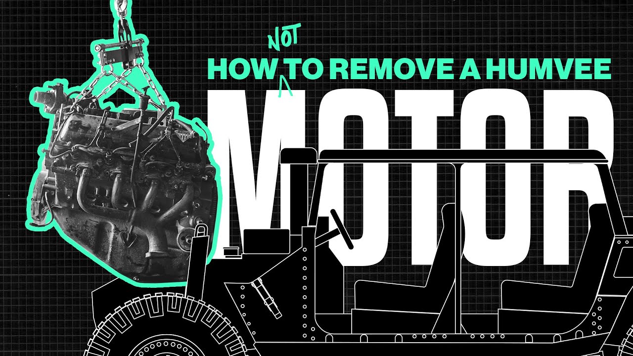 Humvee Motor Removal for Swap in 20 "Easy" Steps - YouTube