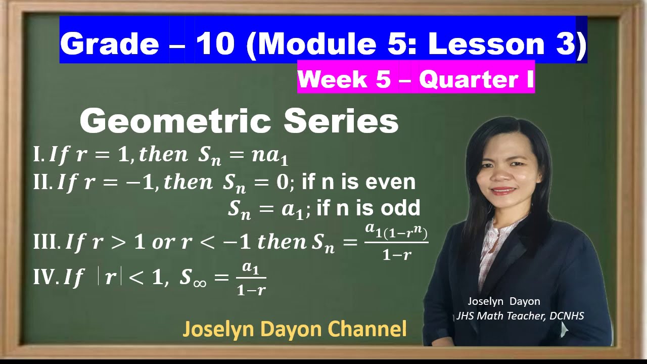 Geometric Series - Grade 10 Math - YouTube